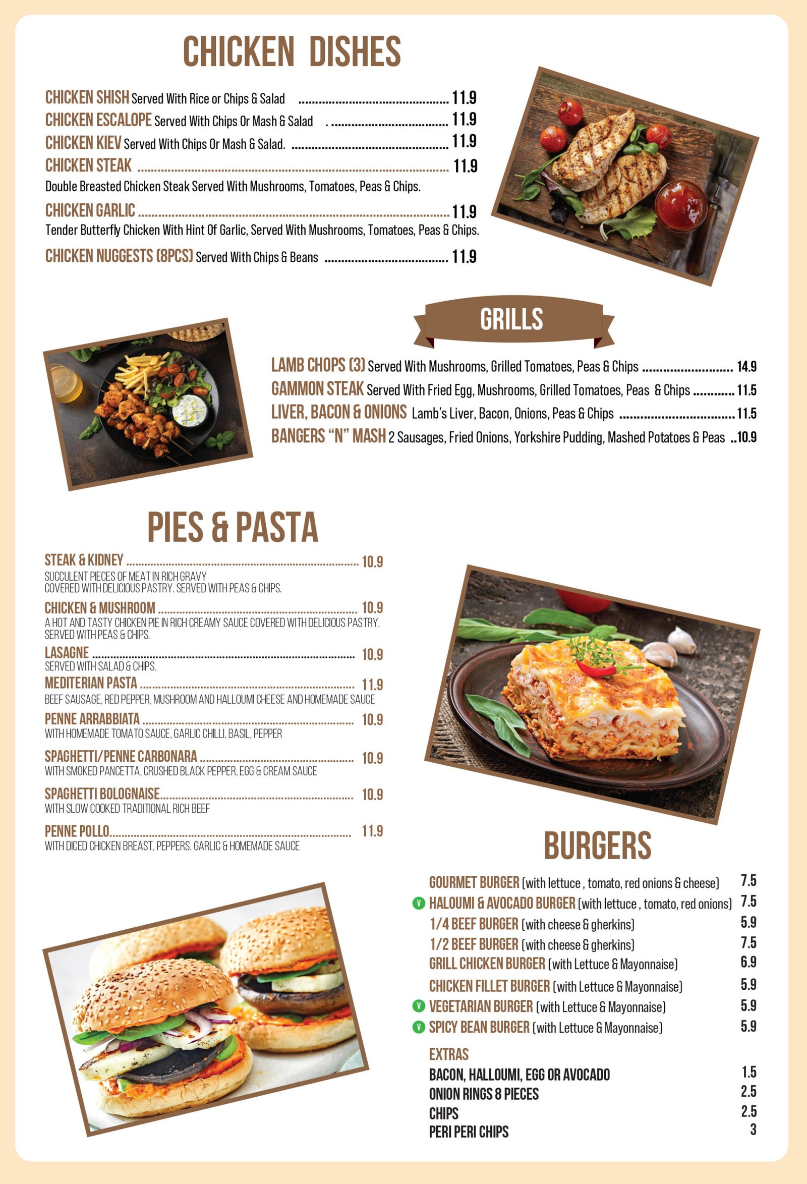 Menu – Junction Cafe