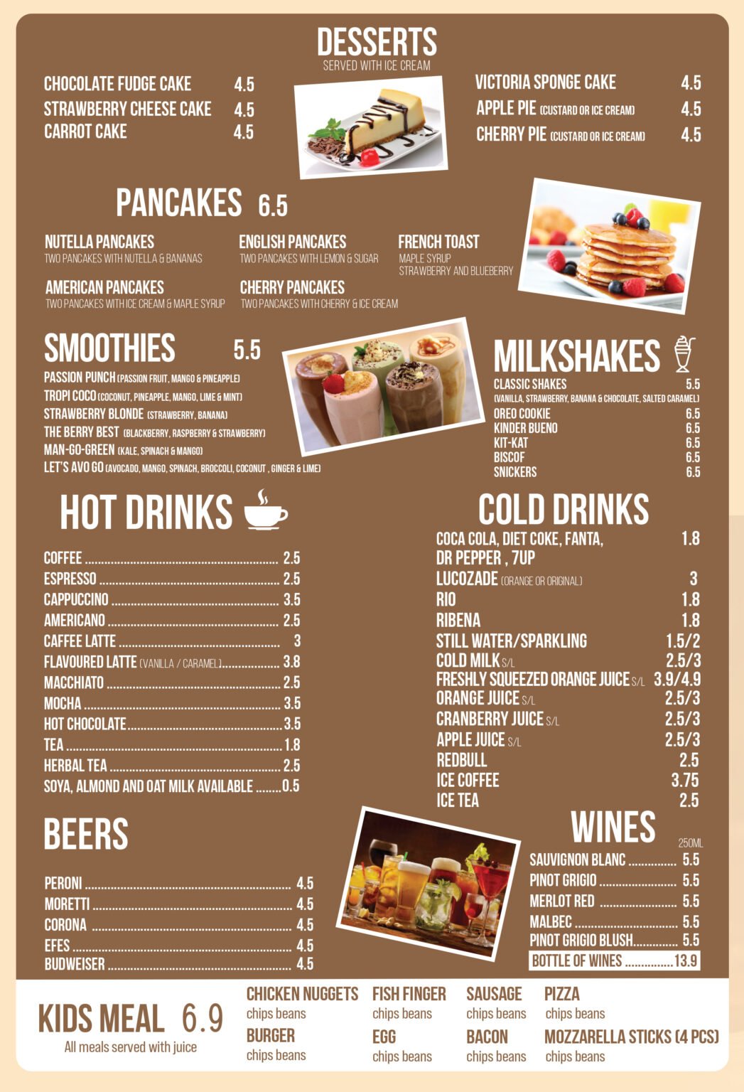 Menu – Junction Cafe